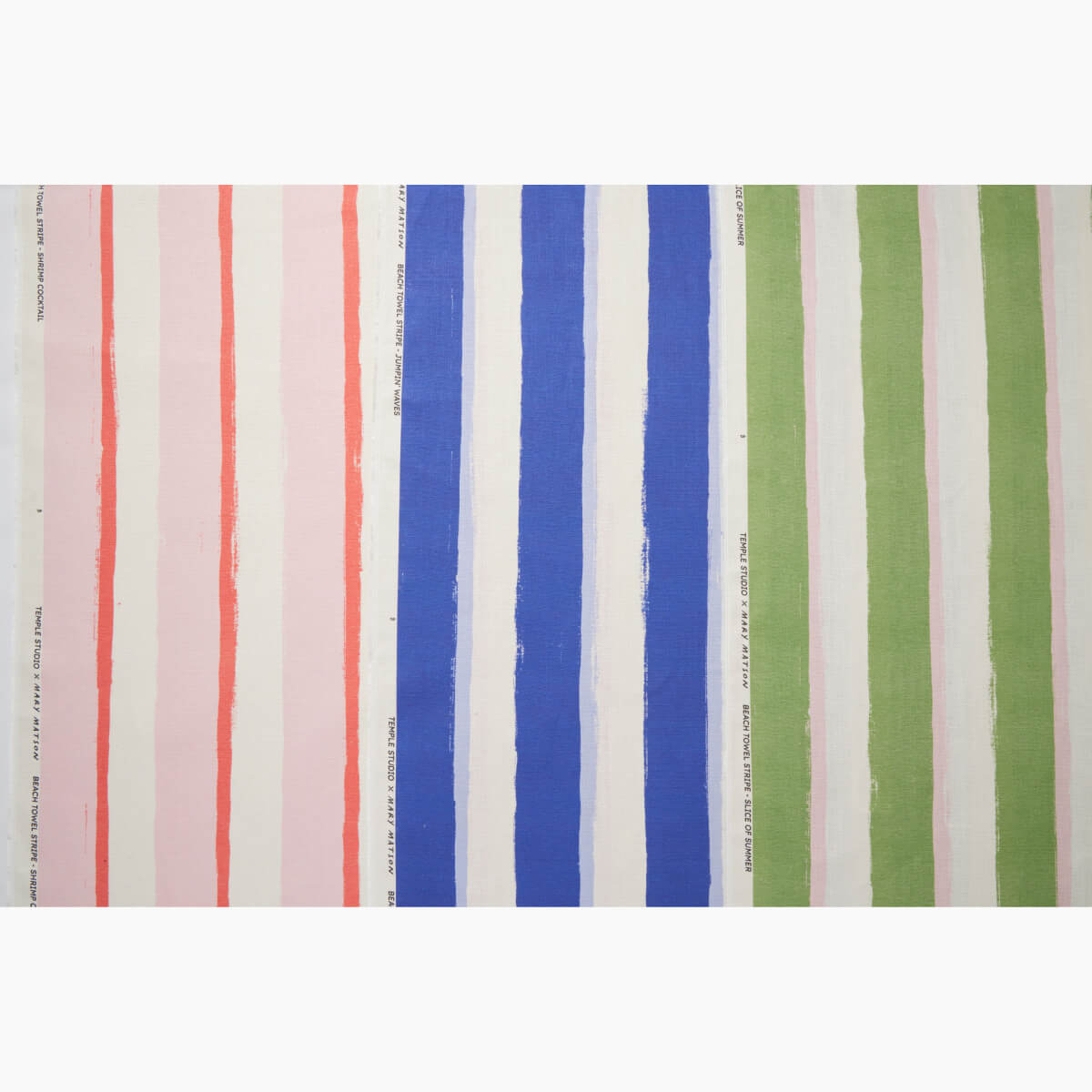 Beach Towel Stripe Slice Of Summer Fabric