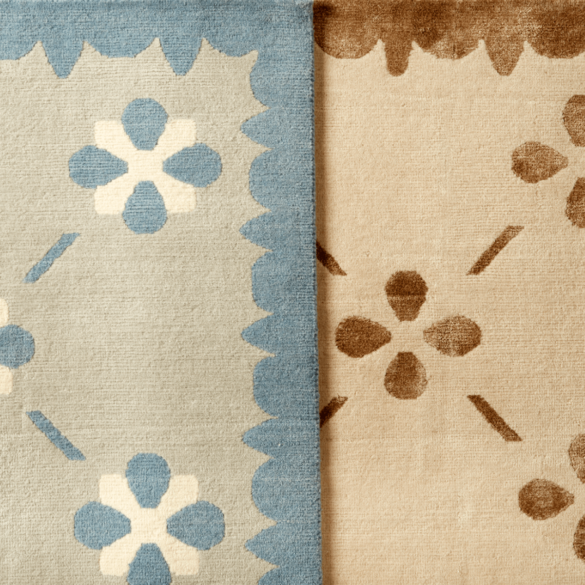 Flower Power Taupe Rug