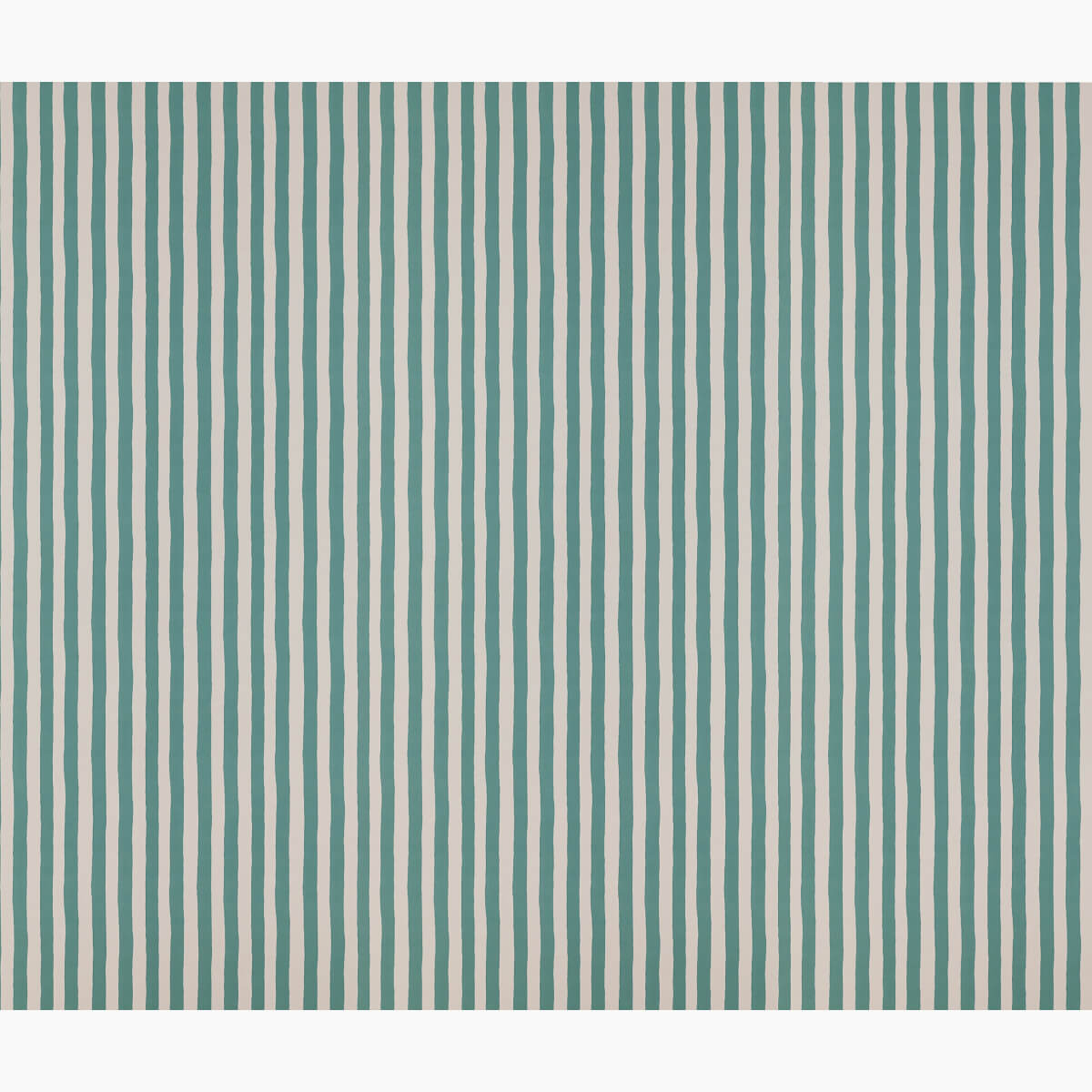 Ida Stripe Deep Turquoise Wallpaper