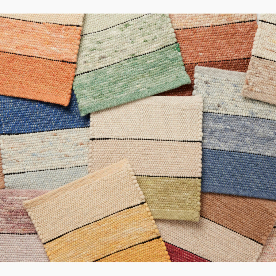 Olbia Stripe Brick Rug