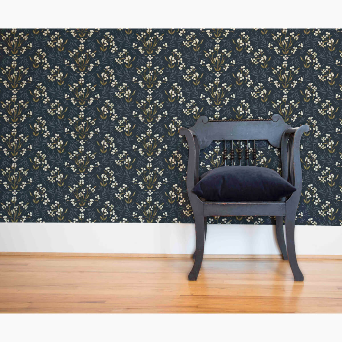 Primrose Indigo Wallpaper