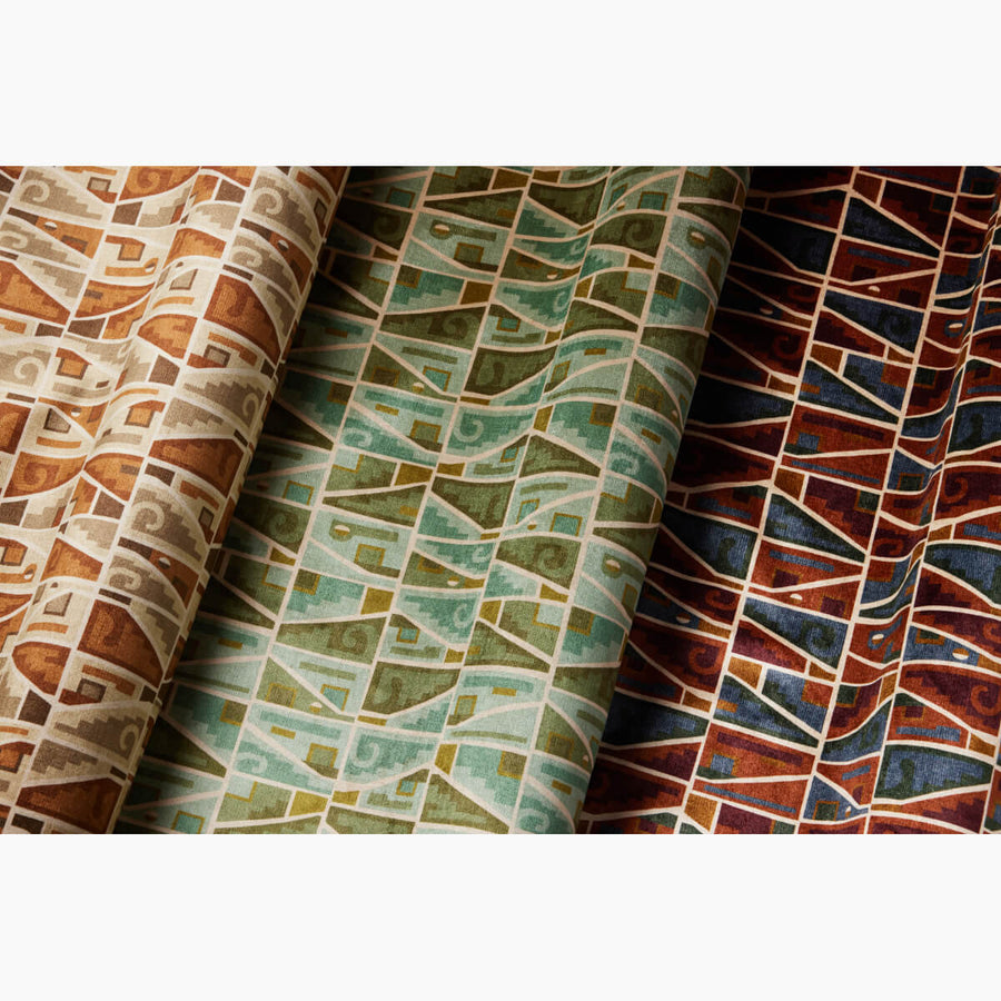 Retazo Rust Velvet Fabric