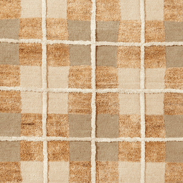 Vintage Plaid Vanilla Rug