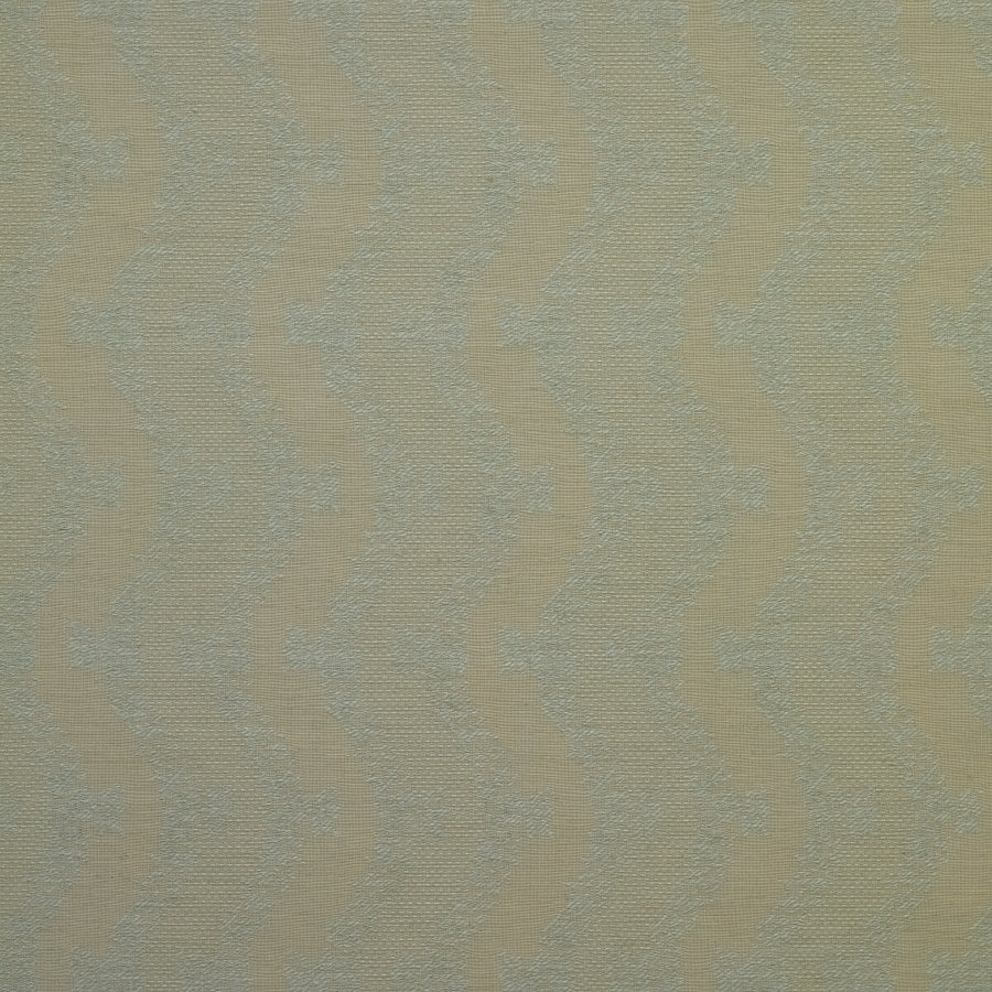 Woven Ribbon Eggshell Blue Fabric