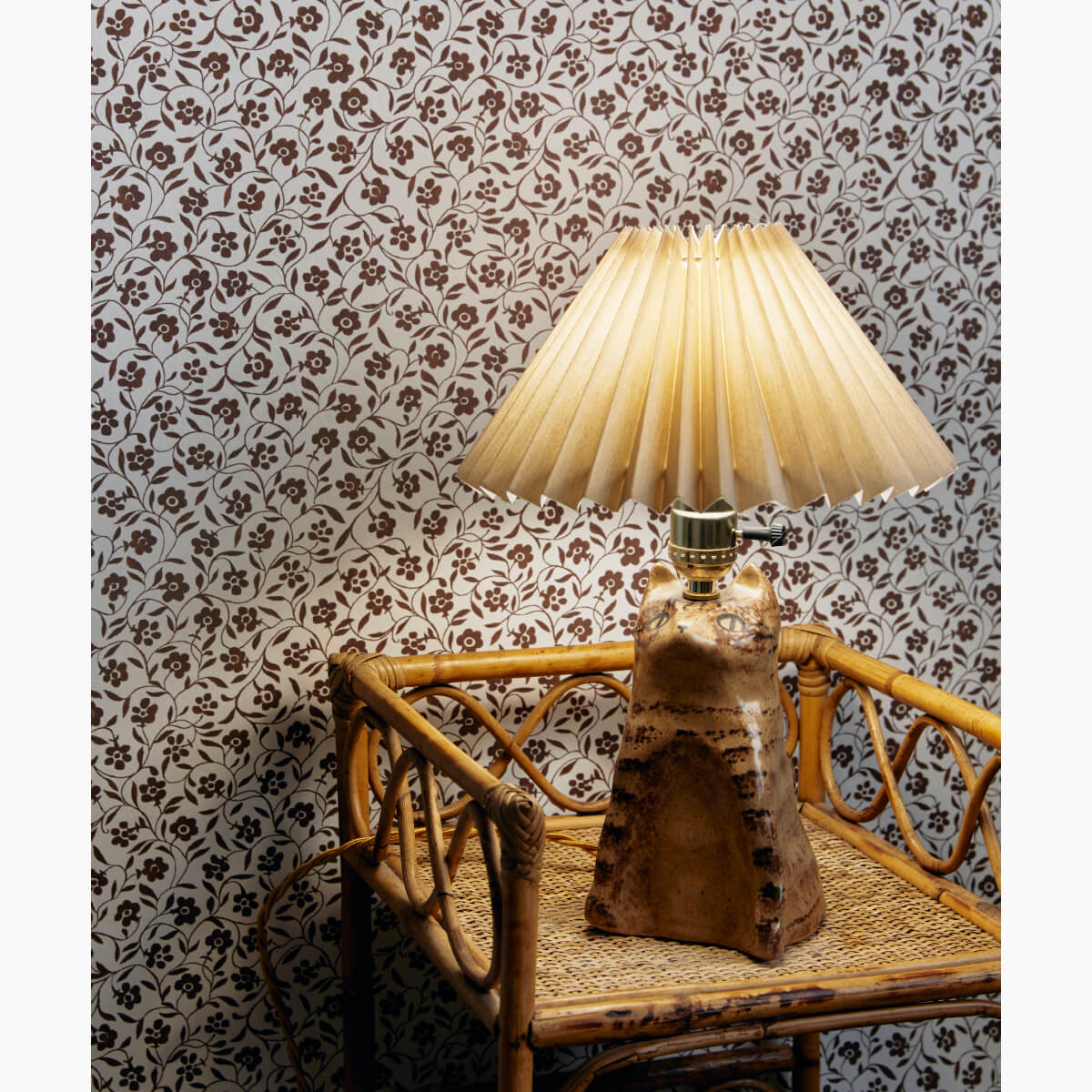 Ditsy Espresso Wallpaper