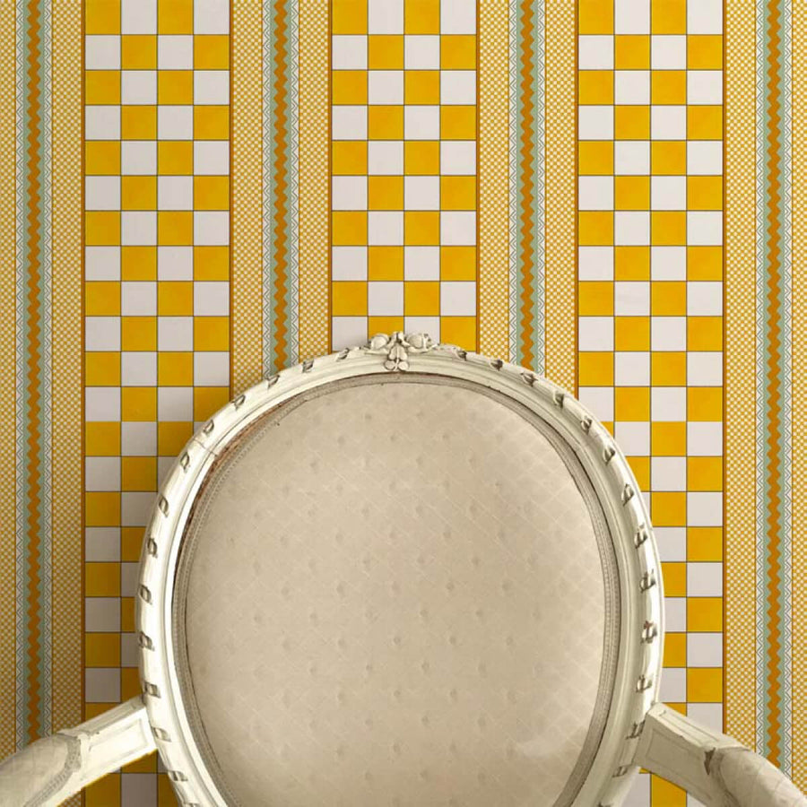 Double Check Yellow Wallpaper