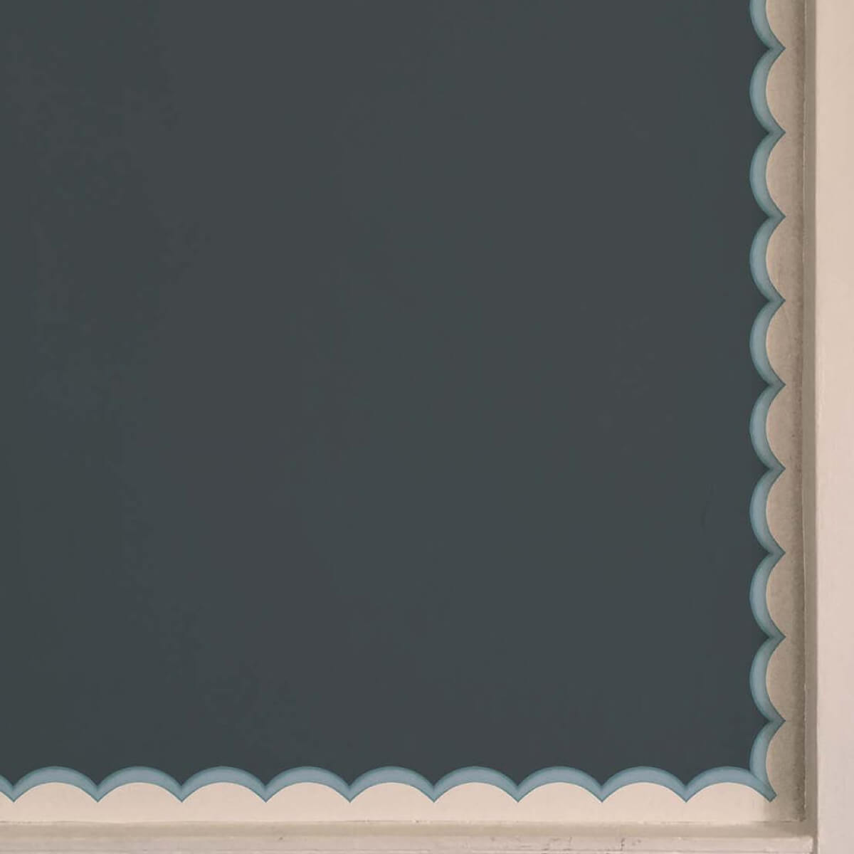 Scallops Light Blue Wallpaper Border