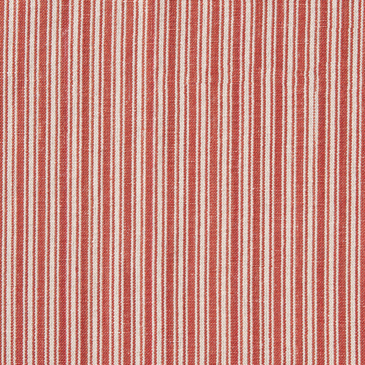 Traditional Ticking Red Fabric