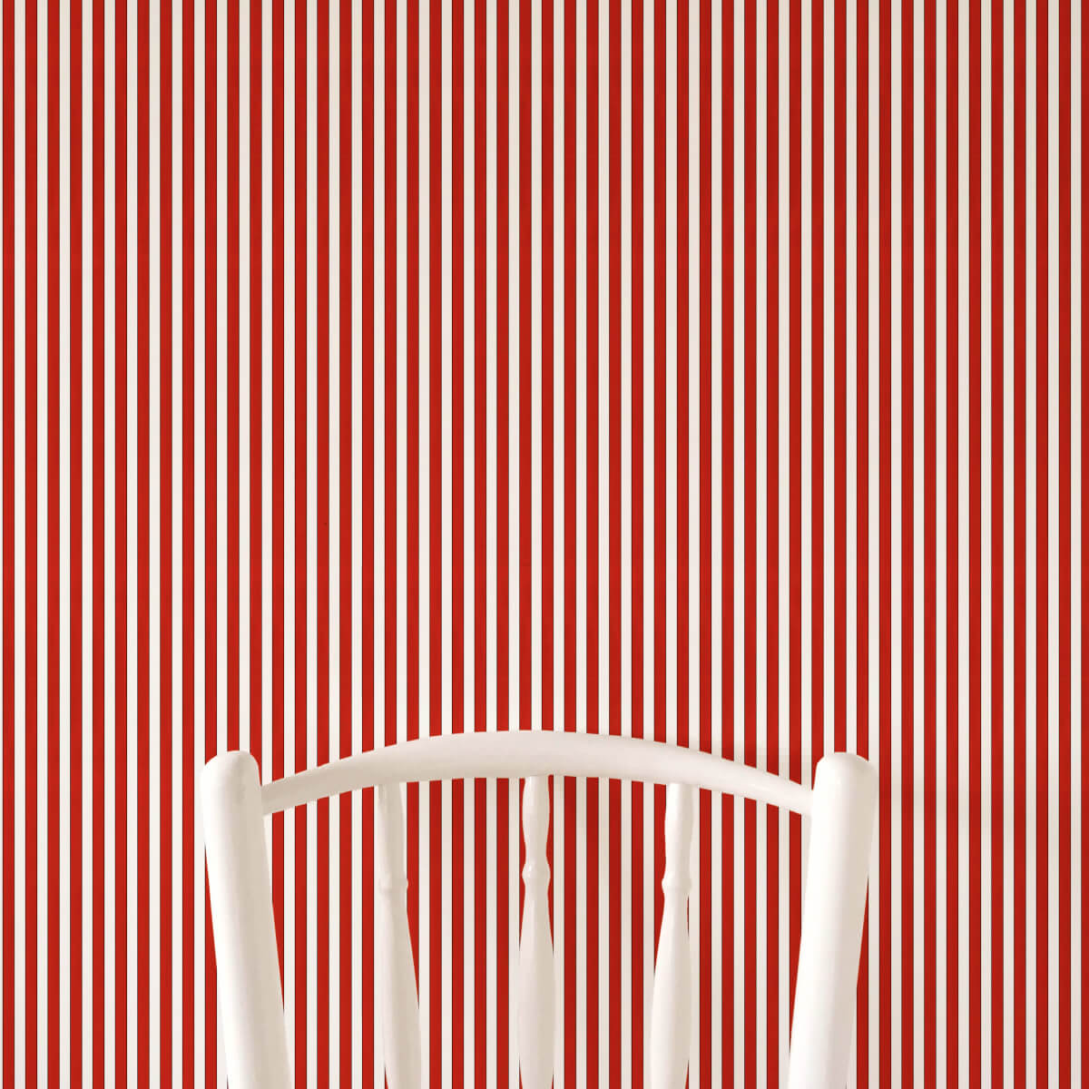 Tuscan Stripes Red Wallpaper
