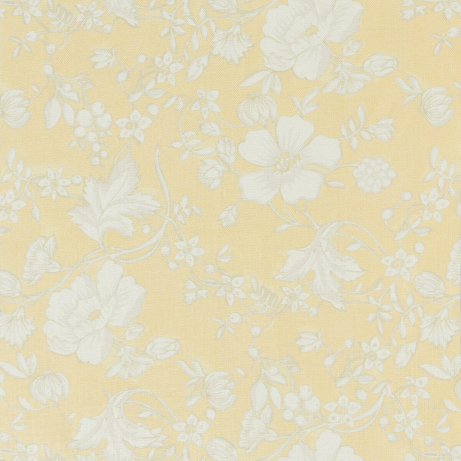 Watercolor Floral Buttermilk Fabric