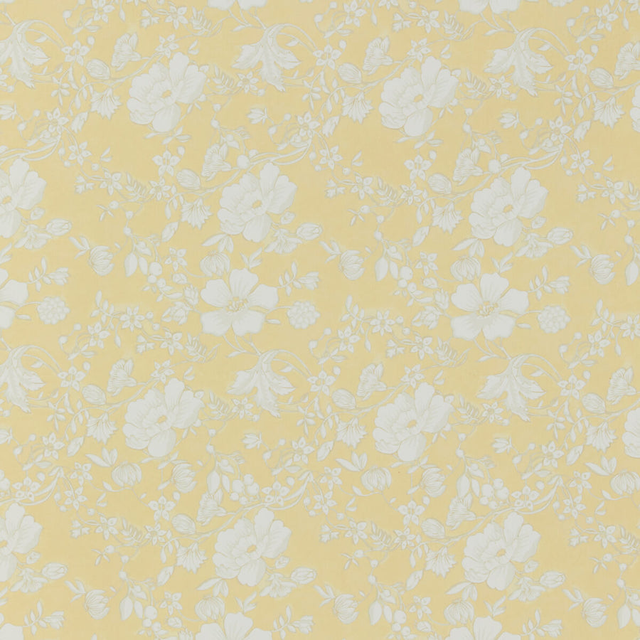 Watercolor Floral Buttermilk Wallpaper