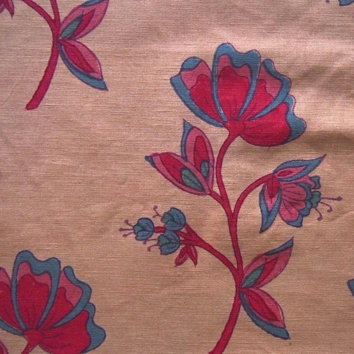 Flower Apricot Fabric