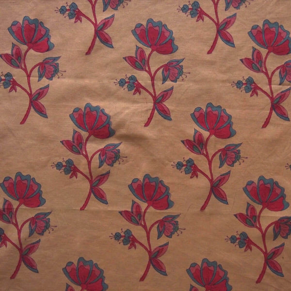 Flower Apricot Fabric