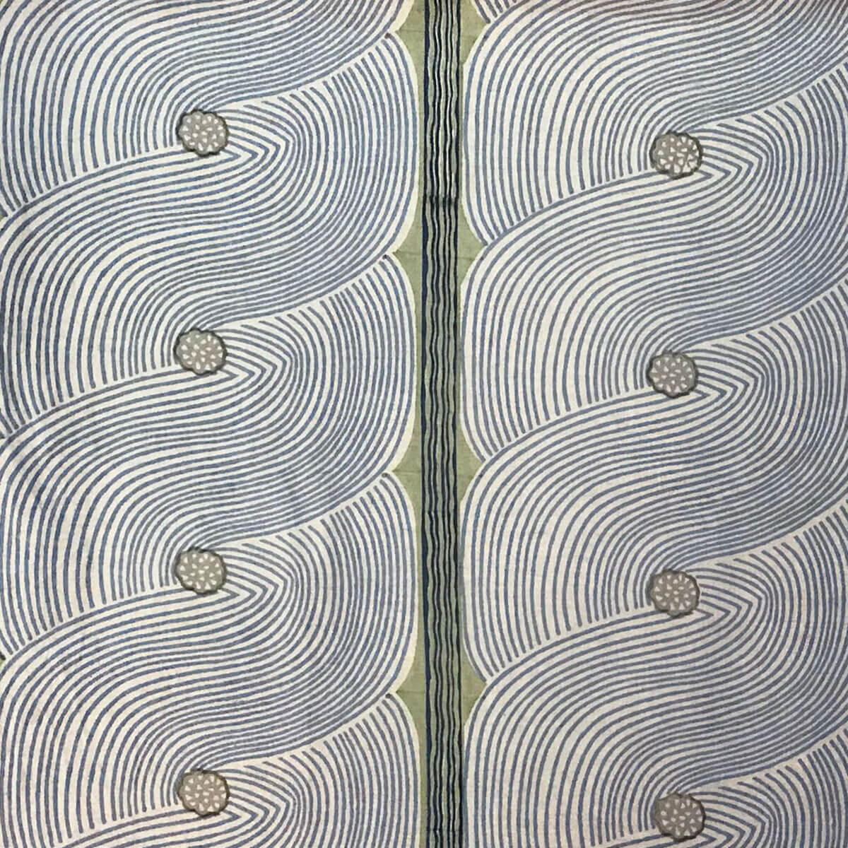 Harper Blue Linen Fabric